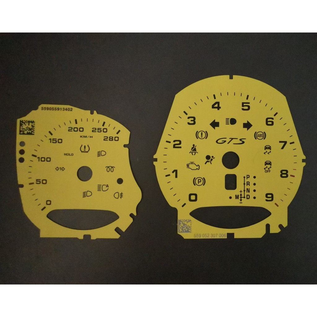 Jual Gauge Face Overlay Instrument Cluster Face for Porsche 981 Cayman ...