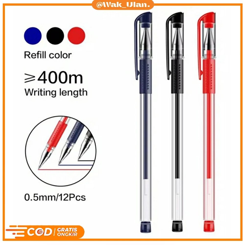 Jual Pulpen Polpen bolpen Bulpoin Bolpoin Gel Ink 0.5Mm Alat Tulis ...