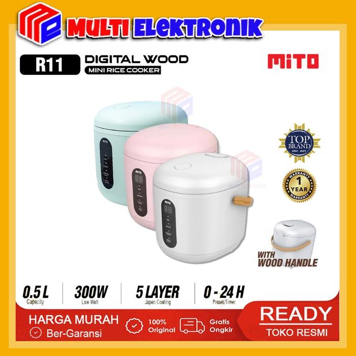 Jual Mito Rice Cooker Mini R11 Kapasitas 0.5Liter Rice Cooker Mini Mito ...