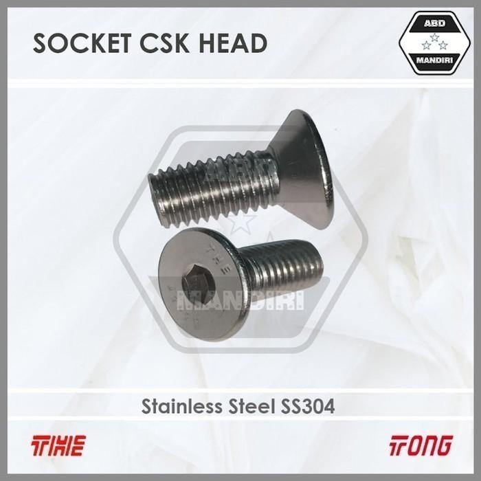 Jual SS304 Baut Verseng L / JFL Stainless M4 X 8 ( SUS304 A2-70 Socket ...
