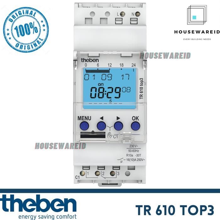 Jual Timer Digital Automatic Switch Panel Theben TR 610 top3 top 3 ...