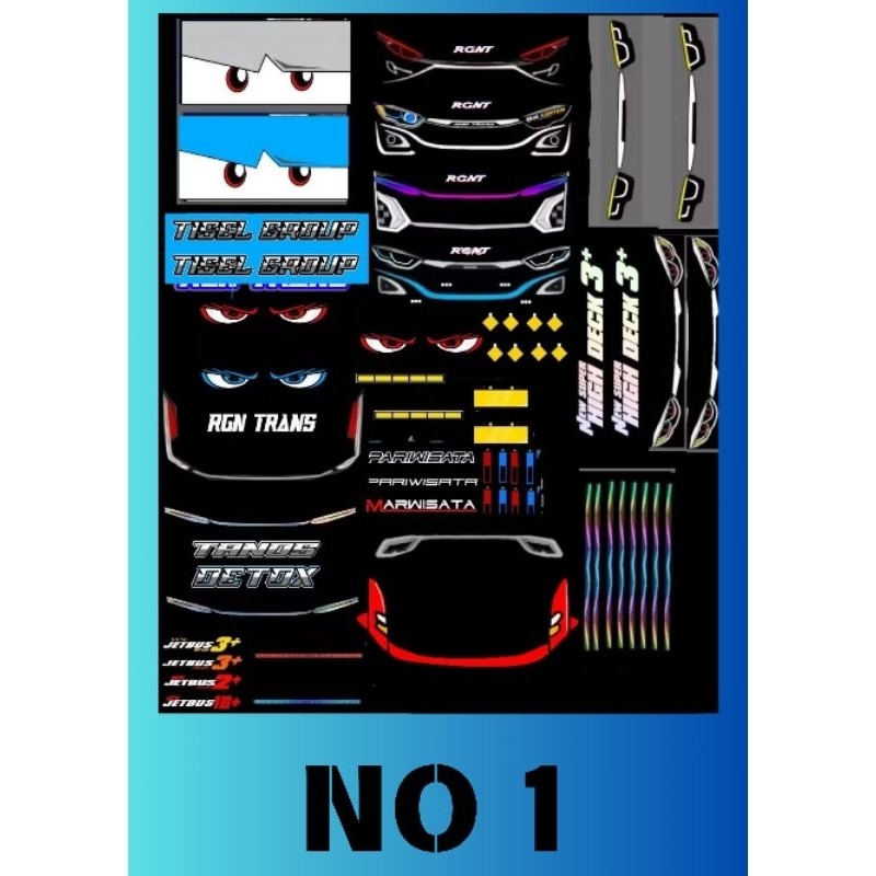 Jual STICKER VEKTOR STIKER MINIATUR BIS STIKER BIS MAINAN MINIMAL ...