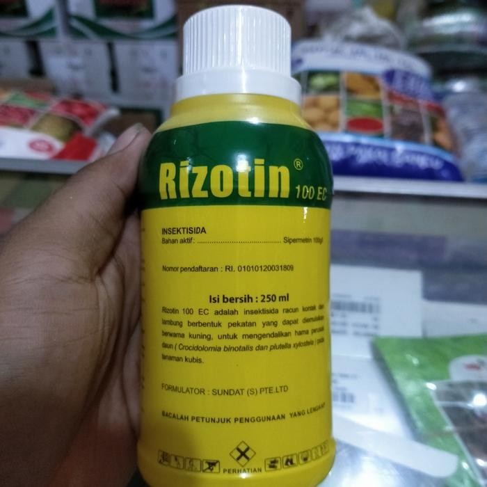 Jual Insektisida Rizotin 100EC Pembasmi Hama Ulat Tumbuhan 250ML ...