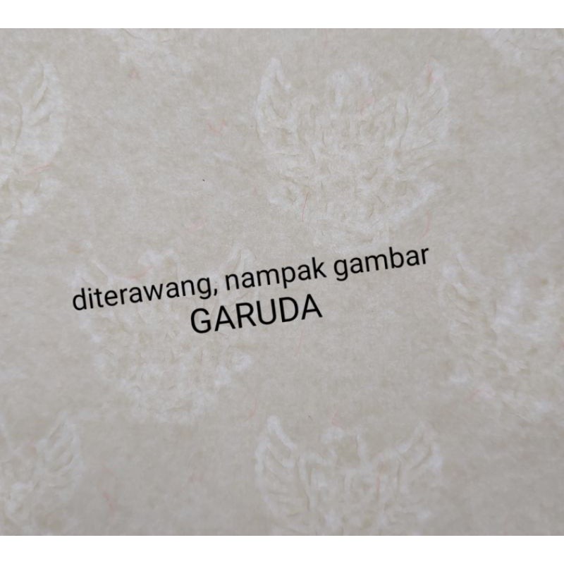 Jual Kertas GARUDA utk Ijazah/Piagam - Watermark Paper | Shopee Indonesia