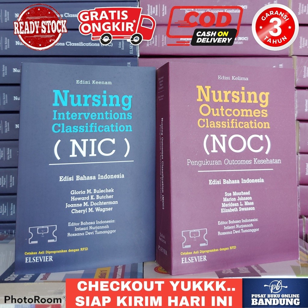 Jual BUKU KEPERAWATAN NIC NOC EDISI KELIMA DAN KEENAM SDKI SIKI SLKI PANDUAN STANDAR OPERASIONAL ...