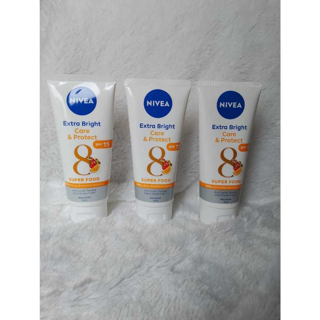 Jual MD ( PROMO ISI 3 )NIVEA Body Serum Extra Bright Care & Protect ...