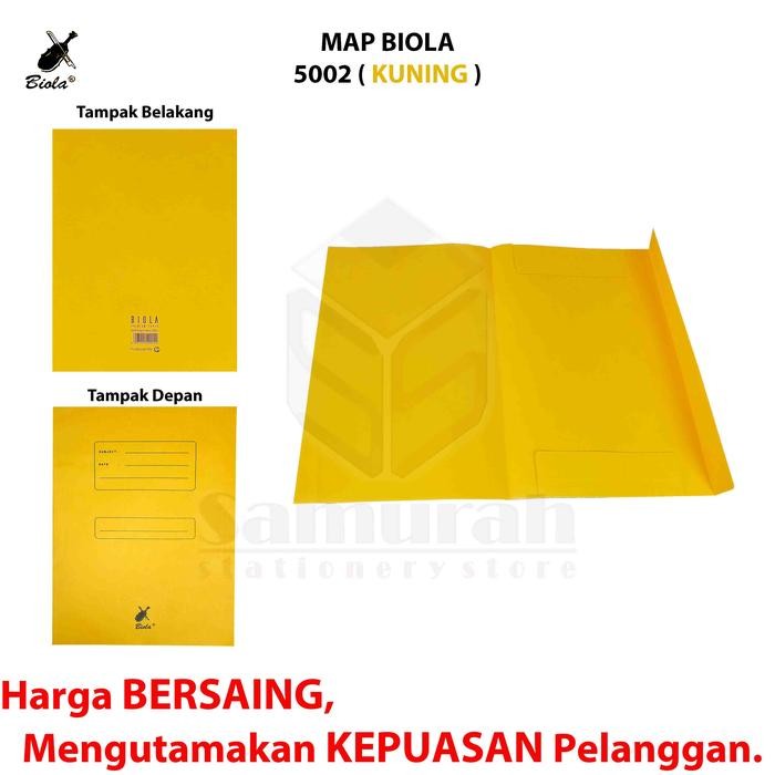 Jual Map BIOLA 5002 ( bahan Bufalo ) ukuran Folio / Stopmap Berkas Kertas Dokumen F4 Tanpa SNELL ...
