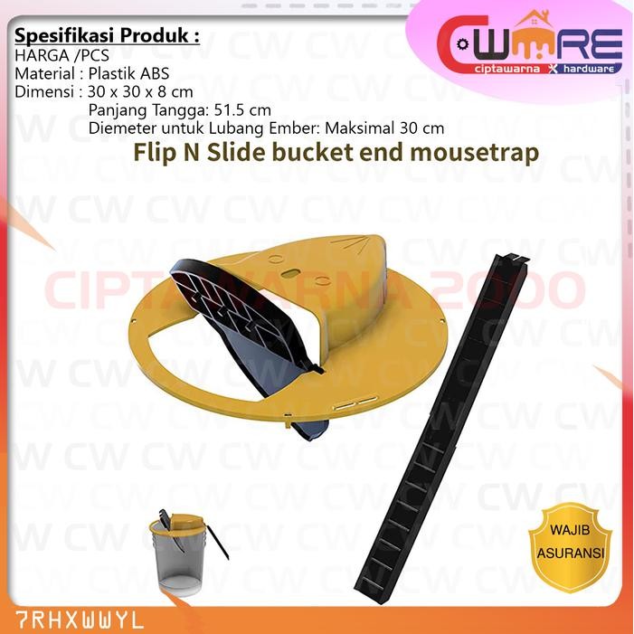 Jual Jebakan perangkap tikus flip & slide - mouse trap slide bucket ...