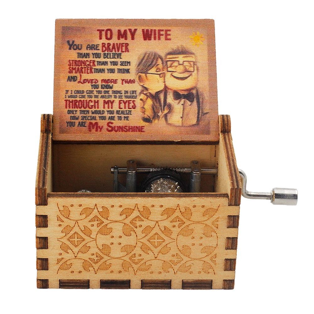 Jual Kotak Musik Engkol Tangan Kayu untuk Istri Saya Anda Adalah Ayah ...