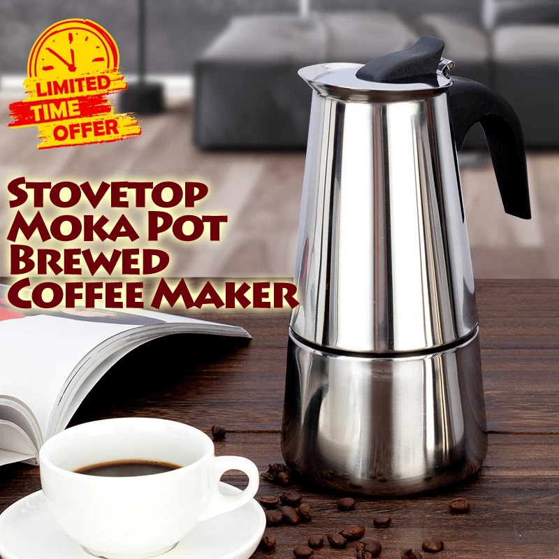 Jual Terlaris! Coffee Maker Machine Moka Pot American Latte Electric ...
