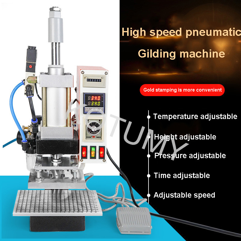 Jual Máquina pneumática de estampagem a quente, logotipo personalizado ...