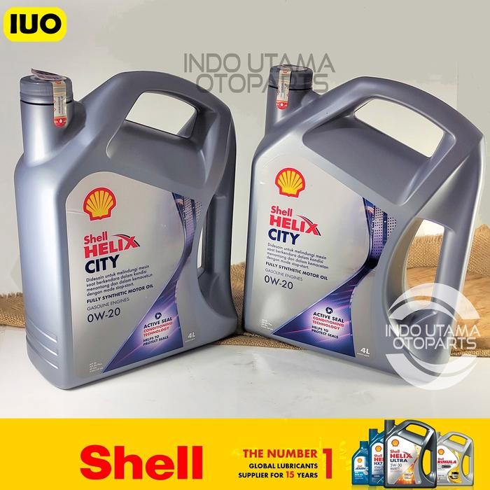 Jual PREMIUM Oli Mobil SHELL Helix City 0W20 Original Full Synthetic ...