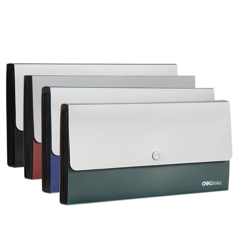 Jual Multi-layer Folder Organ Bag Small Portable File Box Multi ...