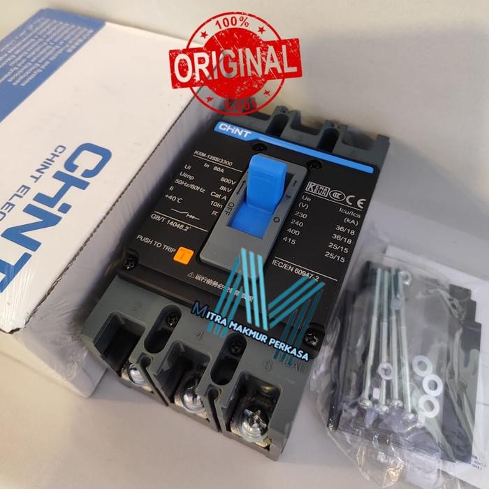 Jual Mccb 80A/100A/125A Nxm-125S 3P 25Ka Chint Original | Shopee Indonesia