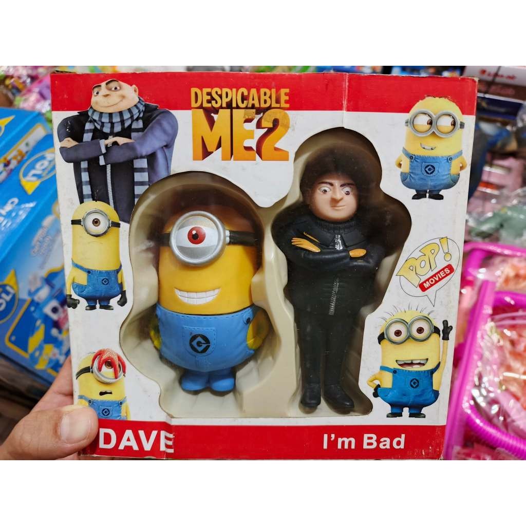 Jual FIGURE MINION MAINAN ANAK DESPICABLE ME 2 STUART AND GRU | Shopee ...