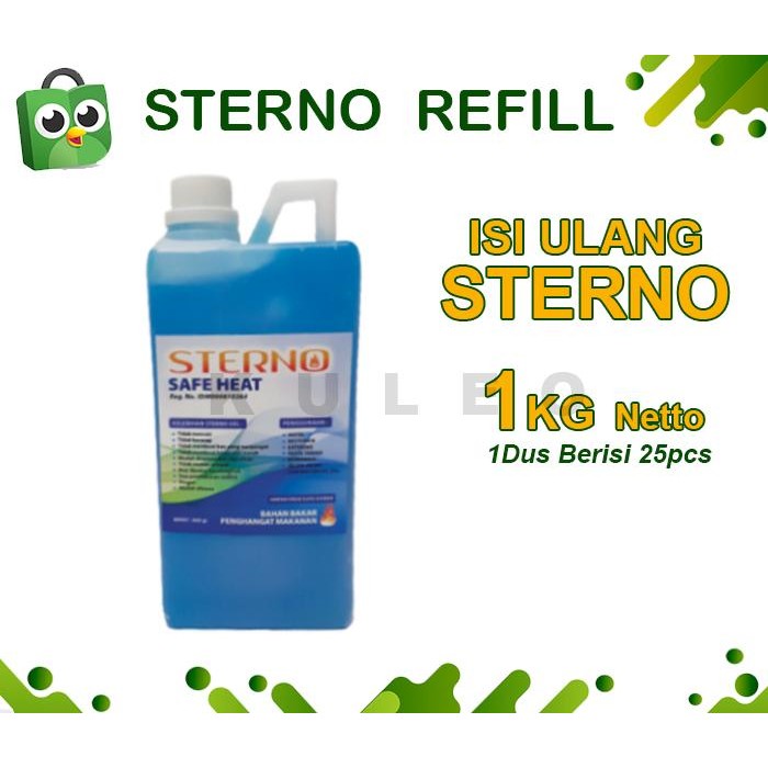 Jual Sterno Gel (Jelly) Biru 1Kg Refill - sterno refill 800ml | Shopee ...