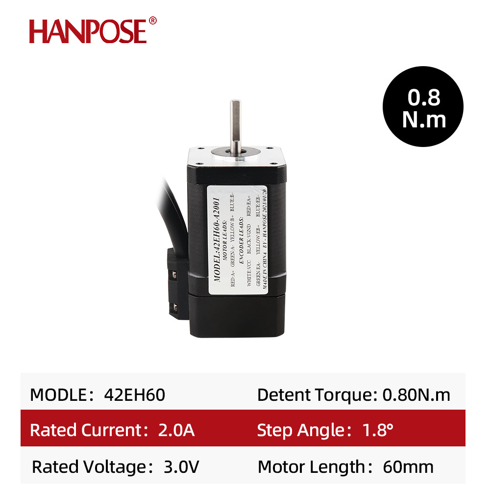 Jual HANPOSE 42 Motor Hybrid torque nema17 Stepper motor 42EH60A2001 2 ...
