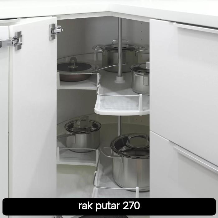 Jual rak sudut dapur Putar Sudut 270 / Sudut Kabinet Putar 270 Rak ...