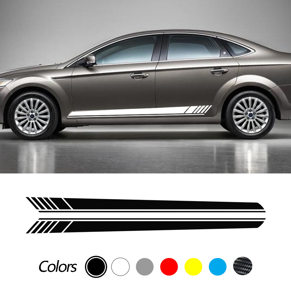 Jual Car Side Stripe Stickers For Ford Focus 2 3 1 MK2 MK3 Fiesta ...