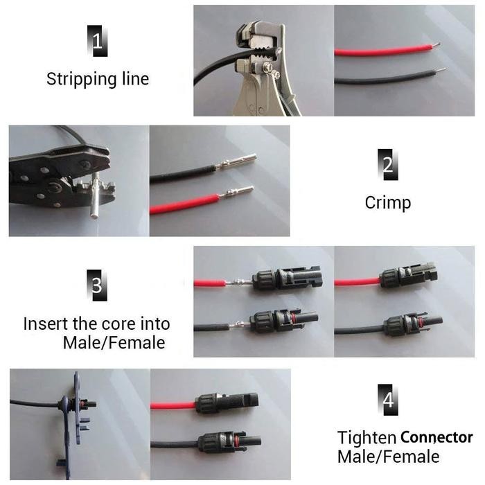 Jual Tang Crimping Skun Untuk Mc4 Connector Pv Solar Panel Cable Ly ...