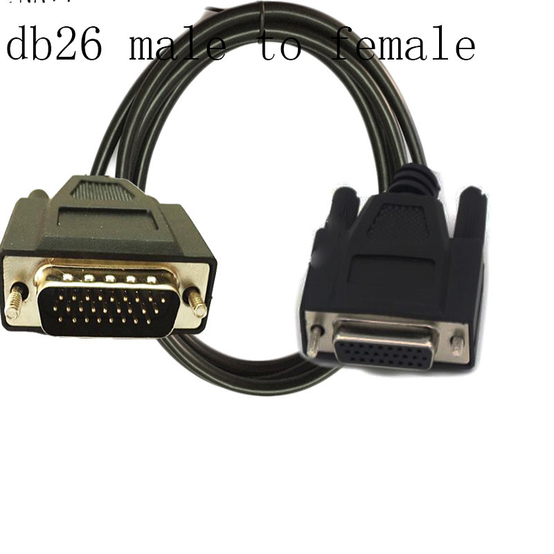 Jual Black DB26 26 pin Male to Male DB26 Female to Female D-SUB Signal ...