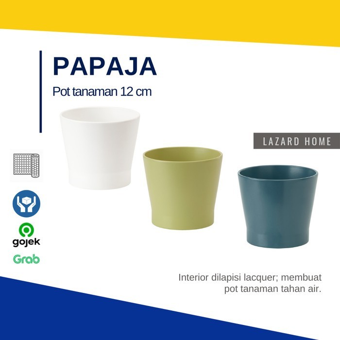 Jual Pot Bunga Pot Tanaman Hias Tembikar Tanah Liat 12 cm Putih / Biru ...