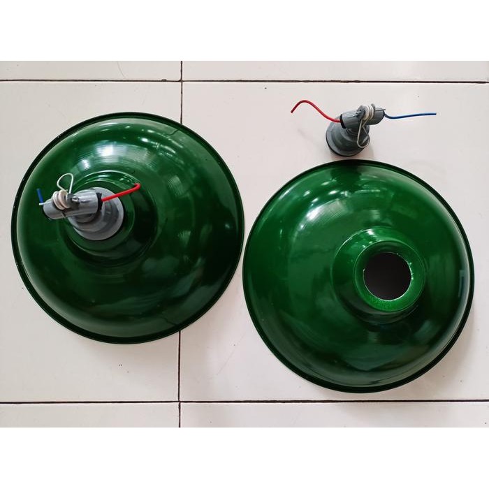 Jual PREMIUM Fitting Lampu Gantung Taman Jalan Keramik WD e27 + Kap Besi Hijau Set | Shopee ...