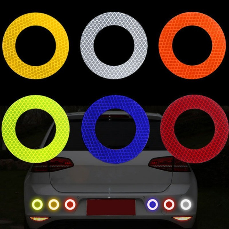 Jual IMPORT 2pcs Car Reflective Sticker Aoto Rear Bumper Stickers ...