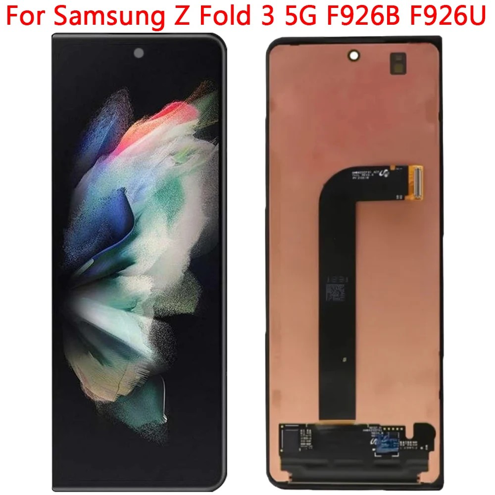 Jual Z Fold3 LCD Display For Samsung Z Fold 3 5G SM-F926B F926U Front ...