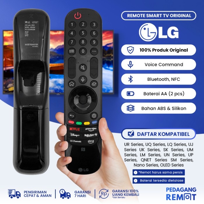 Jual Magic Remote LG LCD LED UHD Smart TV AN-MR23GN MR23GN ANMR23GN ORI ...