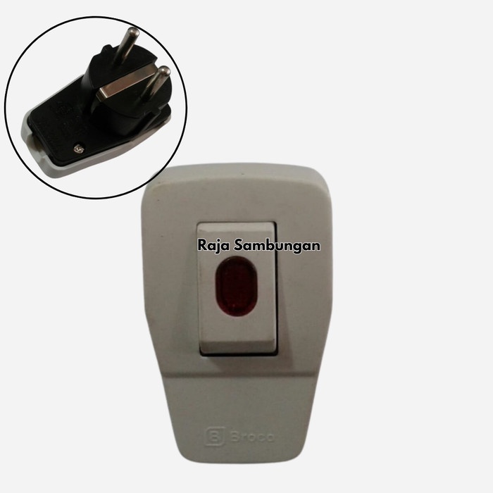 Jual TERBARU STEKER SAKLAR LAMPU BROCO 13311 COLOKAN LISTRIK SWITCH ON ...