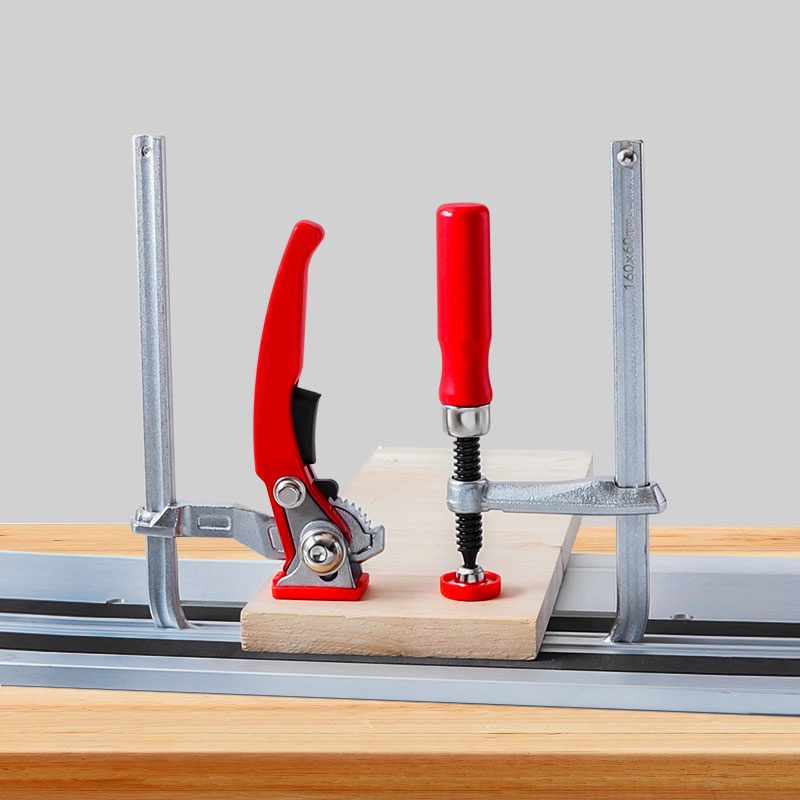 Jual ALLEN Quick Guide Rail Clamp Carpenter Quick Release F Clip For ...