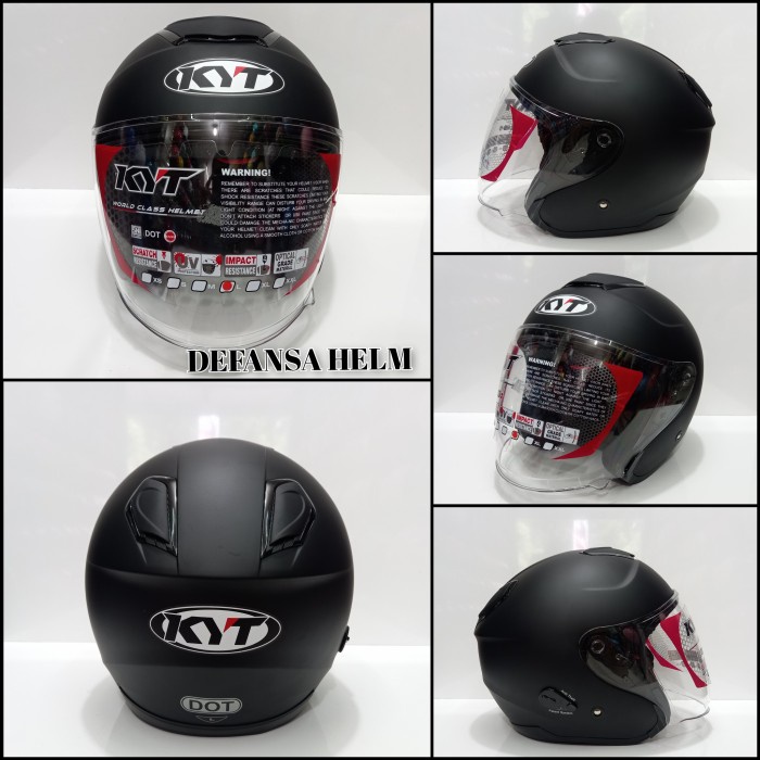 Jual Helm Kyt Kyoto Polos Hitam Doff | Shopee Indonesia