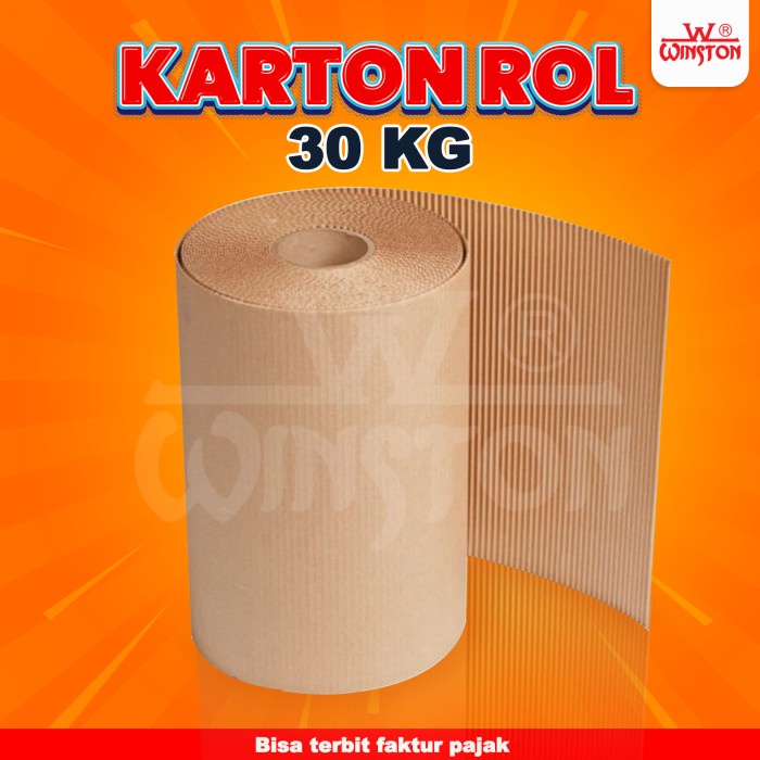 Jual Karton Lembaran Polos Single Face 1 ROLL Uk. 30 kg | Shopee Indonesia