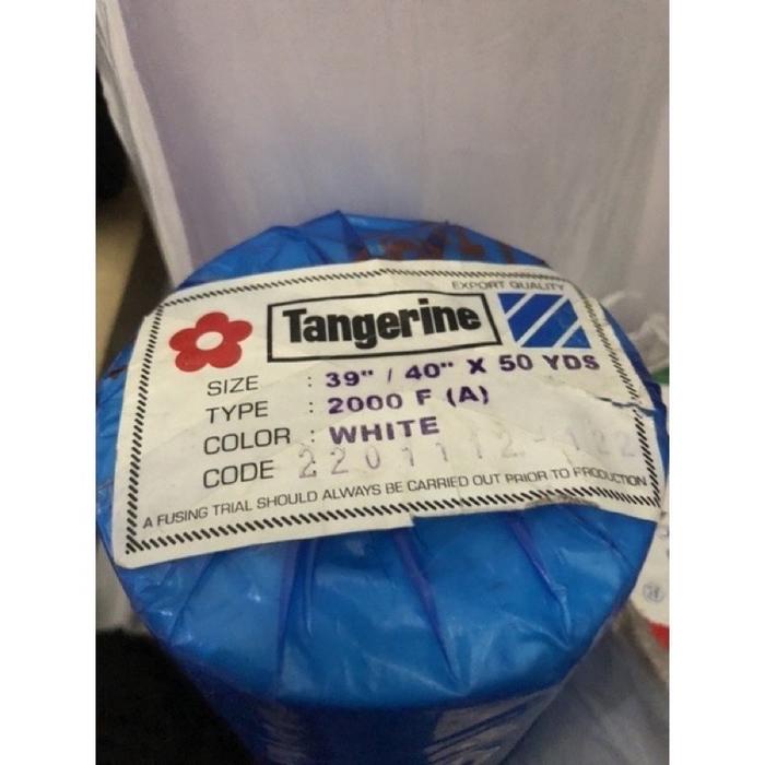 Jual Kain kapas tangerine 2000f/ kain viseline ada lem Per ROLL( 50 ...