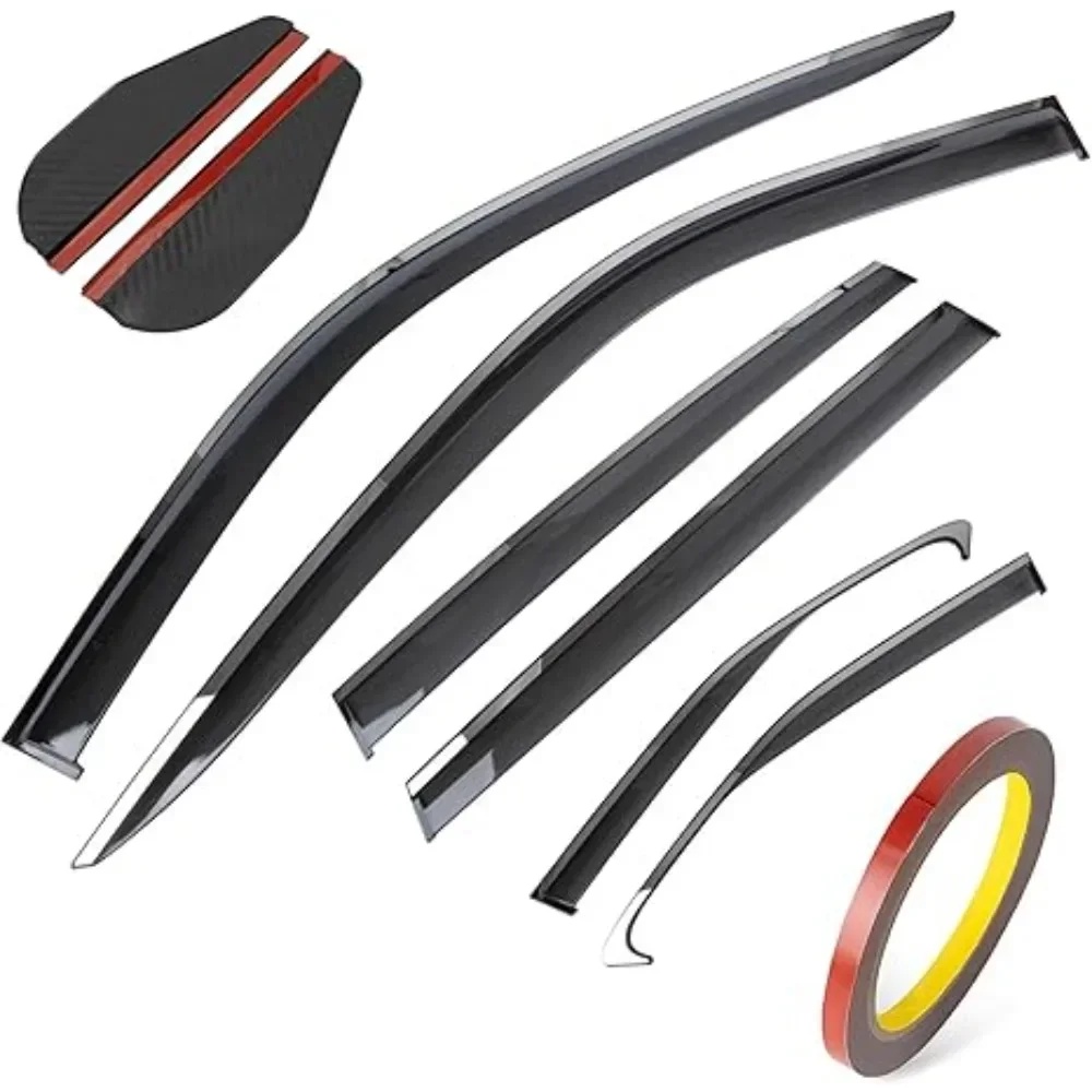 Jual PRF Car Door Rain Guard Side Window Sun Visor Wind Deflector ...