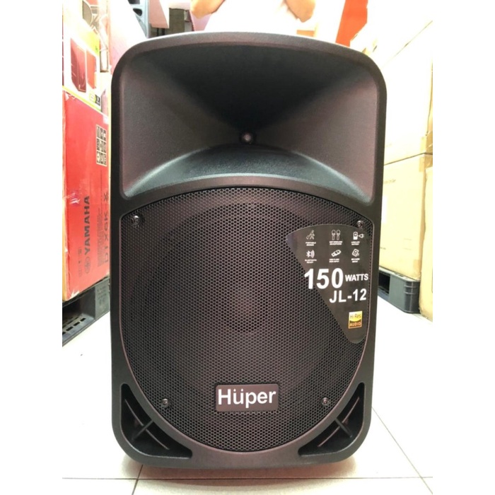 Jual Sale Speaker Aktif Monitor Portable 2 Mic Wireless Huper Jl12 Ori ...