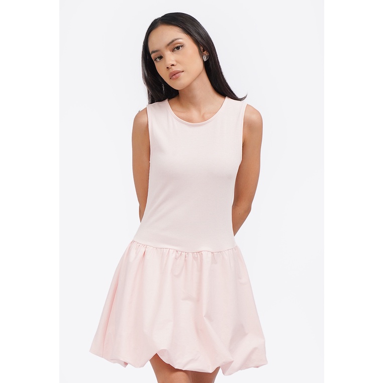Jual COLORBOX Sleeveless Balloon Mini Dress Lt. Pink | Shopee Indonesia