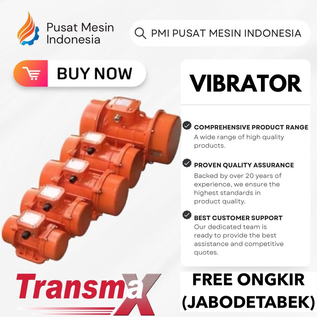 Jual DINAMO GETAR MOTOR TRANSMAX 3 PHASE 2,76KW TYPE:TMVE 3200/3-75 KG ...