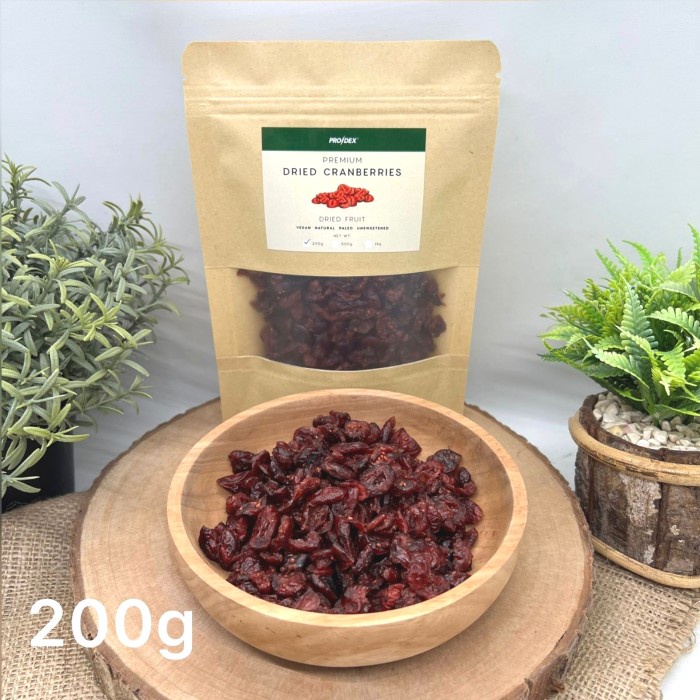 Jual MELAYANI FAKTUR PAJAK! Prodex Dried Cranberry Unsweetened 200g ...