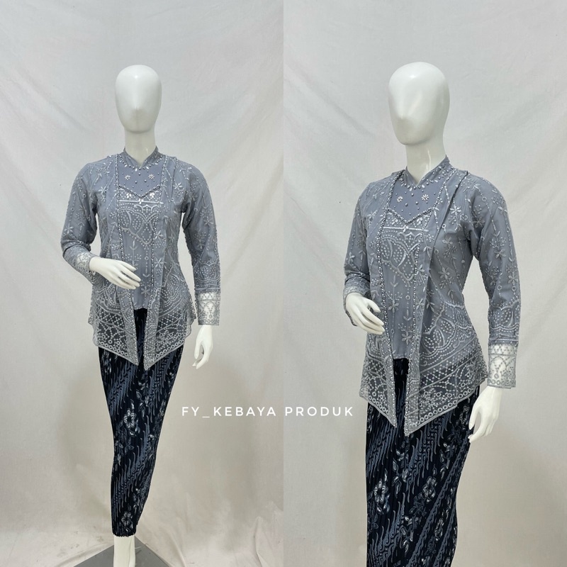 Jual PROMO TERBARU Kebaya Wisuda kutu baru kebaya modern model kutu baru kerah sanghai kutu baru ...