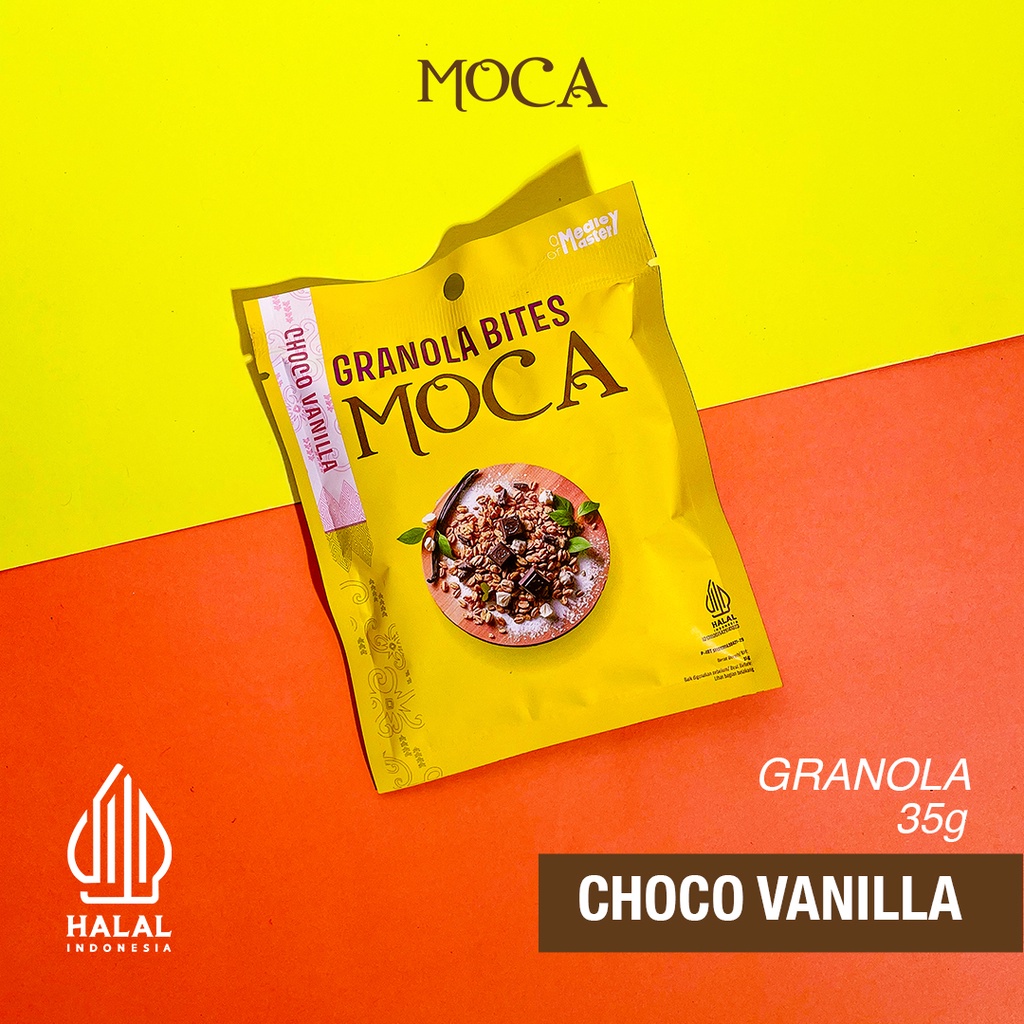 Jual MOCA - Granola Bites Choco Vanilla 35g - Halal | Shopee Indonesia