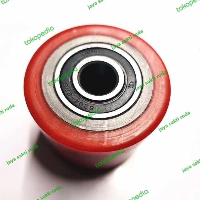 Jual NeW Roda hand pallet PU ukuran 80x70 mm | Shopee Indonesia