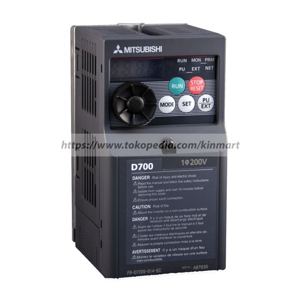 Jual Laris!!! Inverter Mitsubishi Fr -D720S 1Hp Input 1Phase Output 3Phase | Shopee Indonesia