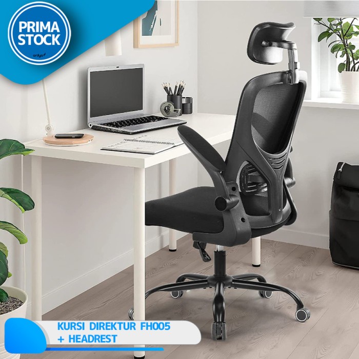 Jual KURSI KERJA KANTOR OFFICE RODA JARING MESH HIDROLIK MANAGER STAF ...