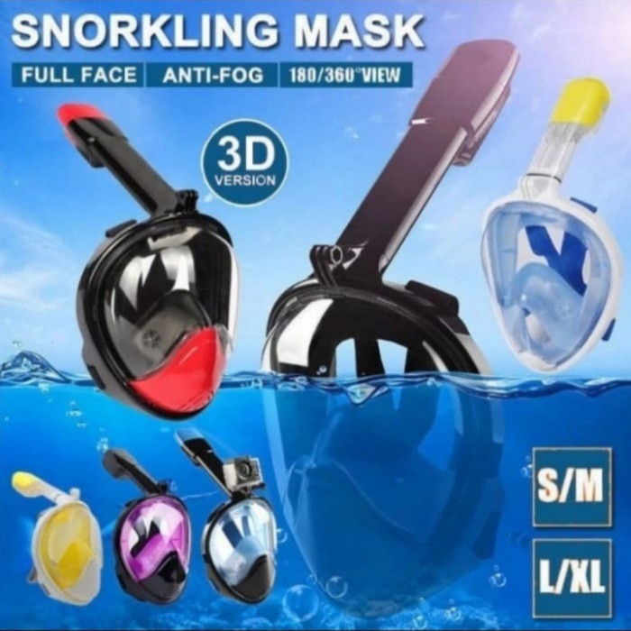 Jual Alat Snorkeling full face diving mask untuk anak-anak kualitas ...