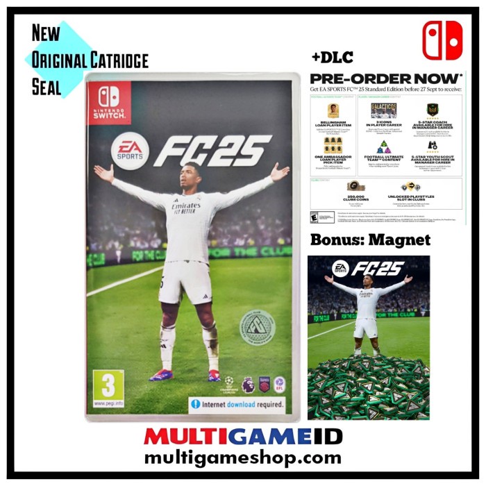 Jual Switch Fc 25 Ea Sports Fc25 +Dlc +Magnet English English Europe ...