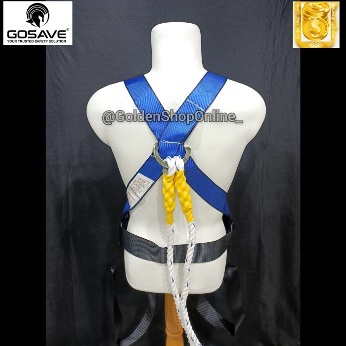 Jual Full Body Harness Double Big Hook Ecofit Merk Gosave | Shopee ...