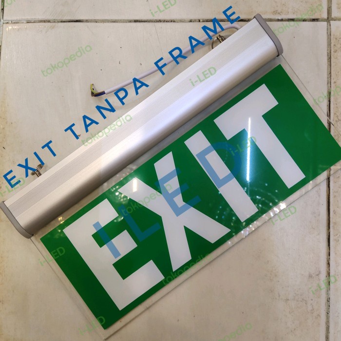 Jual HARGA DISC - Lampu Darurat EXIT LED Hijau / Emergency EXIT lamp ...