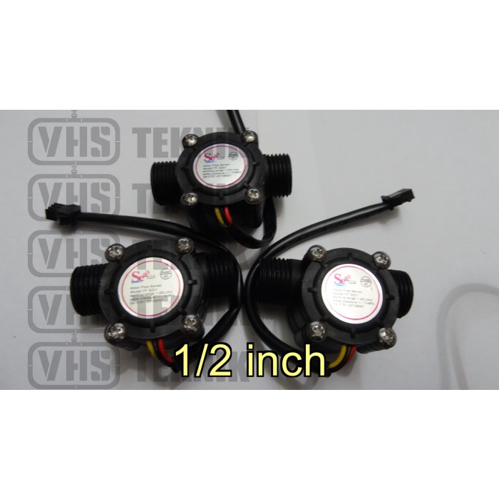 Jual promoHebatGan- WATER FLOW SENSOR FLOW METER PLASTIK SEA 1/2 ...